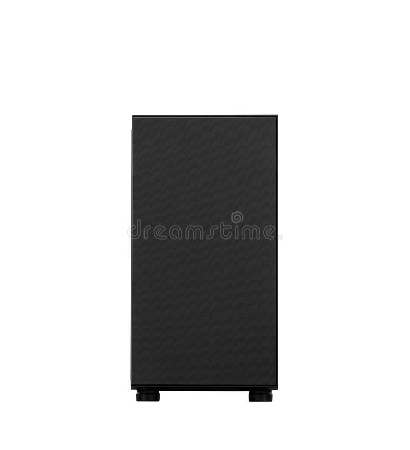 Single Big Black Chassis Tower System Unit, Desktop Computer, Back View ...