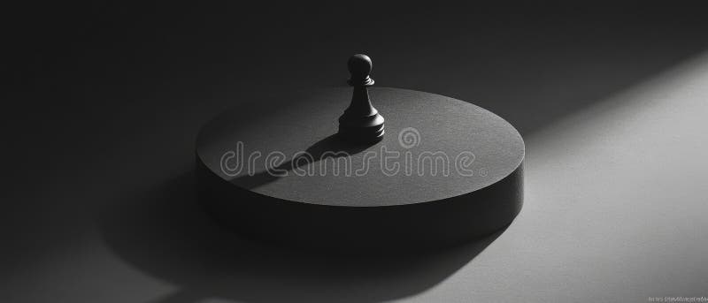 "BLACK CHESS PAWN on PEDESTAL" Stock Illustration - Illustration of ...