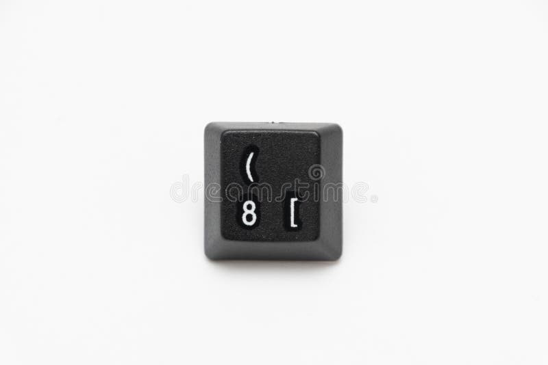 Single Black Keys of Keyboard with Different Letters 8 Stock Photo ...