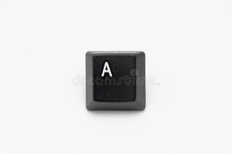 Single Black Keys of Keyboard with Different Letters a Stock Image ...