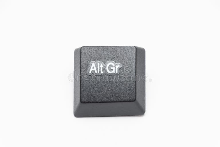 Single Black Keys of Keyboard with Different Letters Alt Gr Stock Image ...