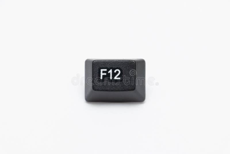 Single Black Keys of Keyboard with Different Letters F12 Stock Image ...