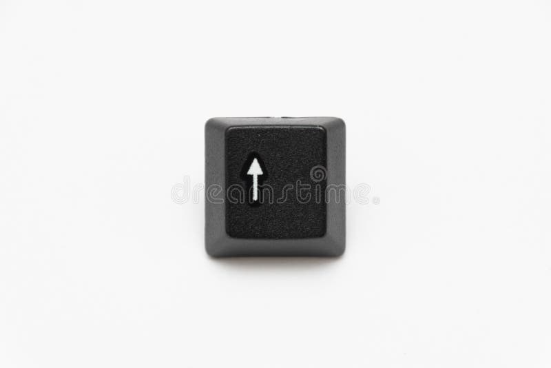 Single Black Keys of Keyboard with Different Letters Up Arrow Stock ...