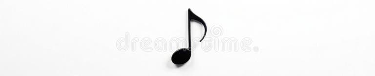 Single Black Musical Note, Stark White Backdrop, Silence, Beat Stock ...