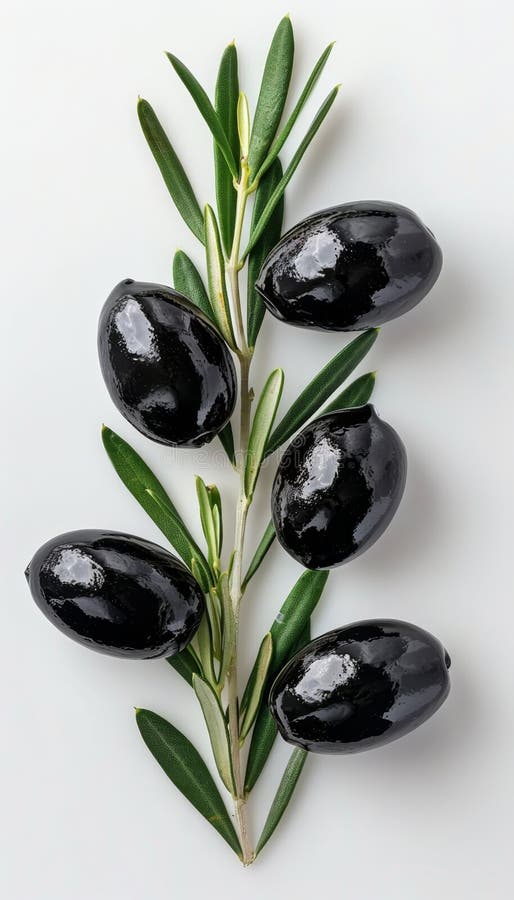 Single Black Olive Fruit Isolated on Clean White Background for Optimal ...