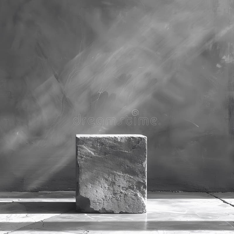 Single Black Shape: Stark Minimalism. Stock Illustration - Illustration ...