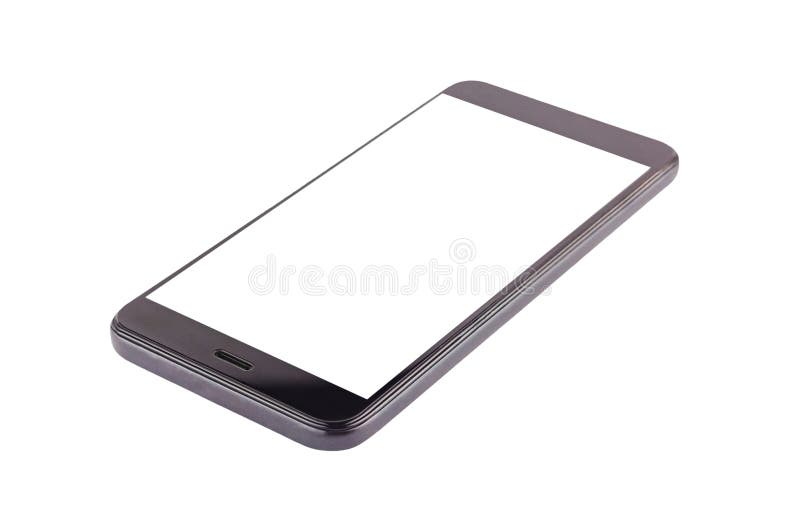 Single smartphone isolated stock image. Image of background - 125133743