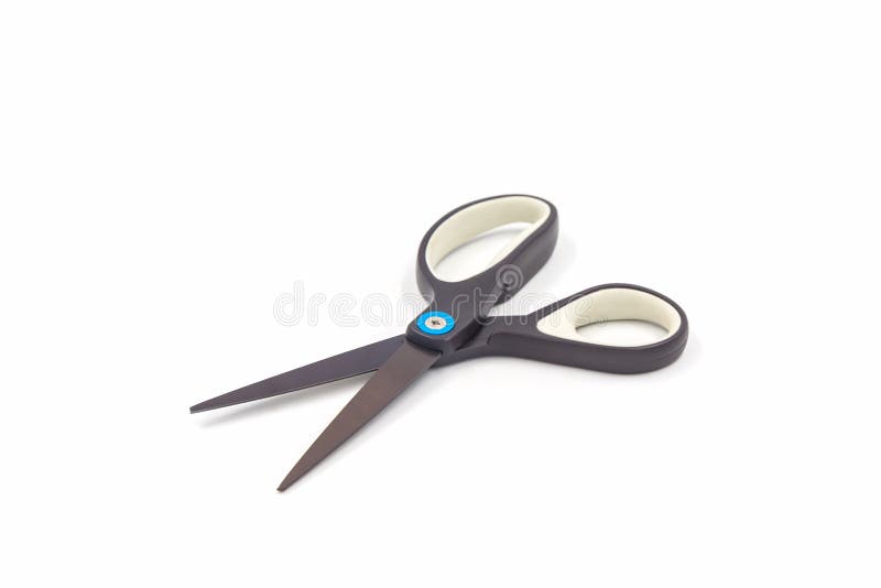 Single Black Steel Scissors. Stock Photo - Image of black, open: 127083150