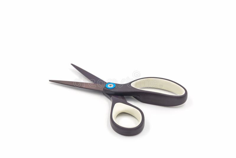 Single Black Steel Scissors. Stock Image - Image of clip, sharp: 127431665