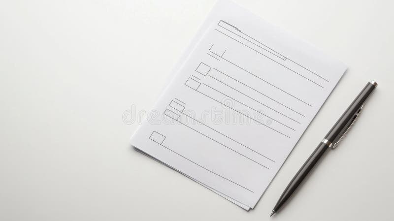 A Single Blank Job Application Symbolizing the Struggle of Unemployment ...