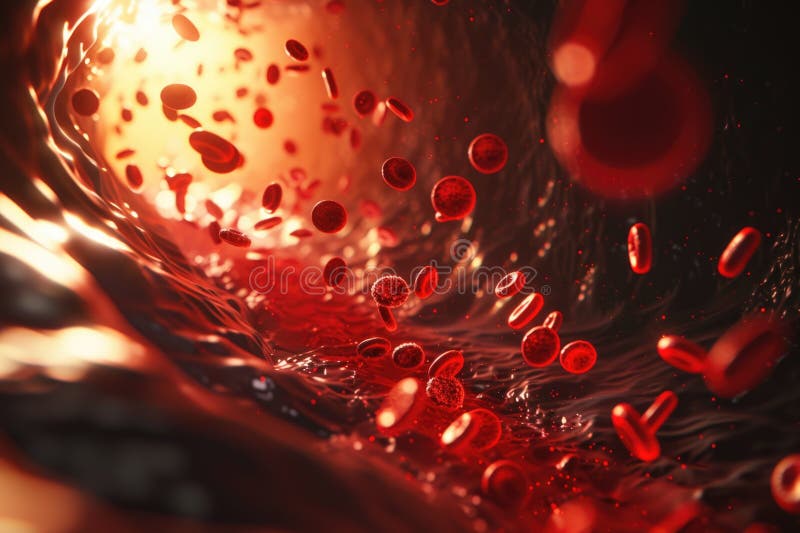 A Single Blood Drop Suspended in a Glass, Ideal for Medical or Forensic ...