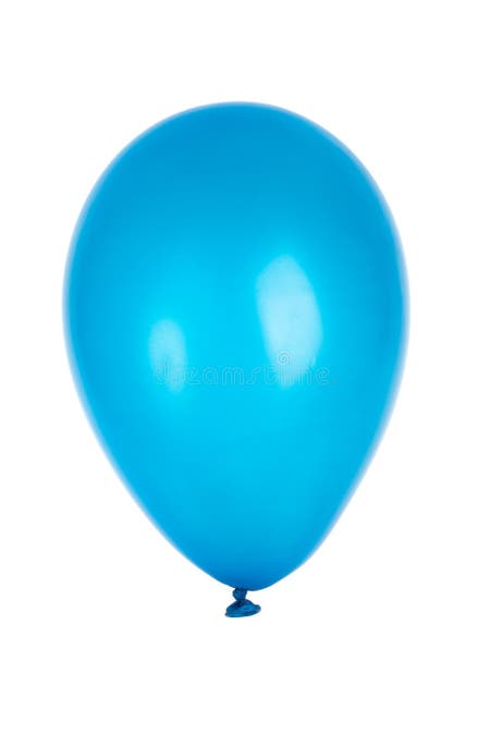 Single blue balloon stock photo. Image of object, colorful - 38509418