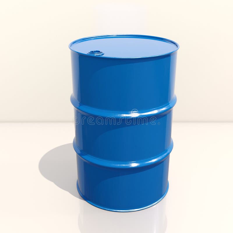Blue oil barrel stock photo. Image of container, storage - 15091830