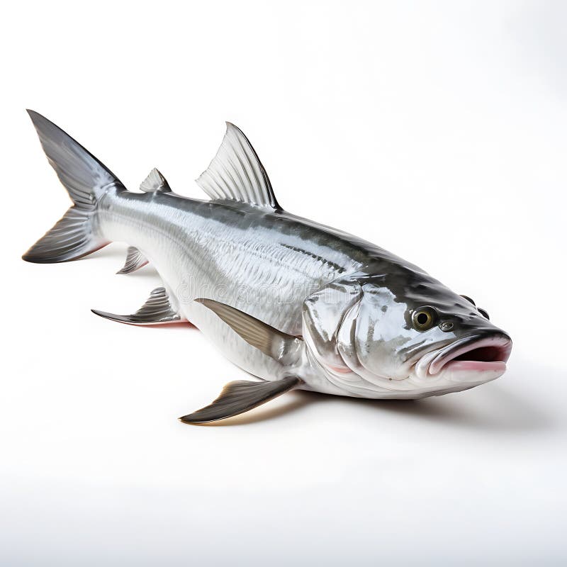 Blue Catfish or Ictalurus Furcatus Freshwater Fish Drawing Stock ...