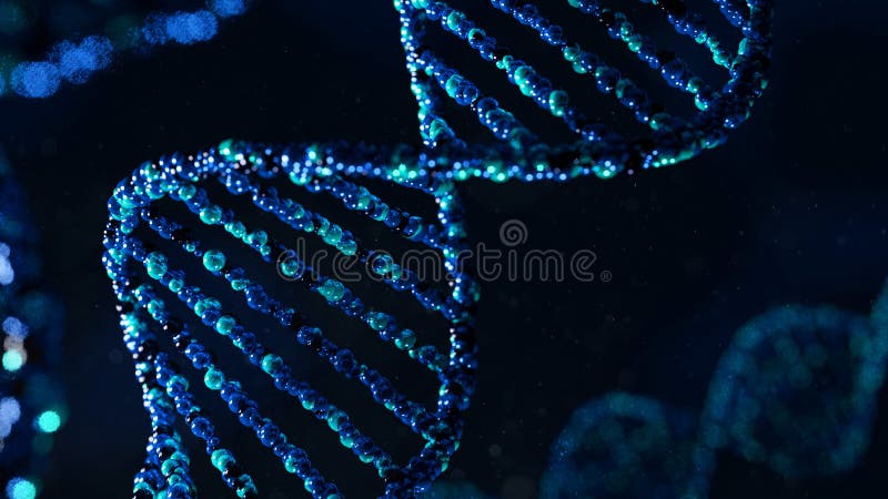 Single Blue DNA Background Dark Abstract Blue Structure Surface Texture ...