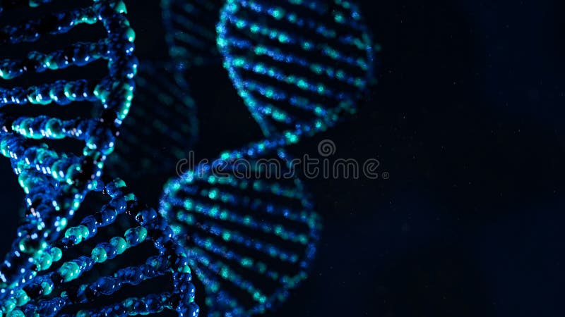 Single Blue DNA Background Dark Abstract Blue Structure Surface Texture ...