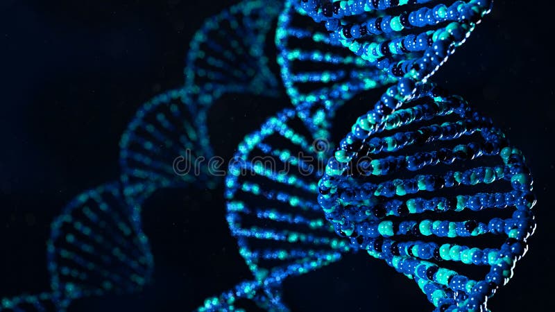 Single Blue DNA Background Dark Abstract Blue Structure Surface Texture ...