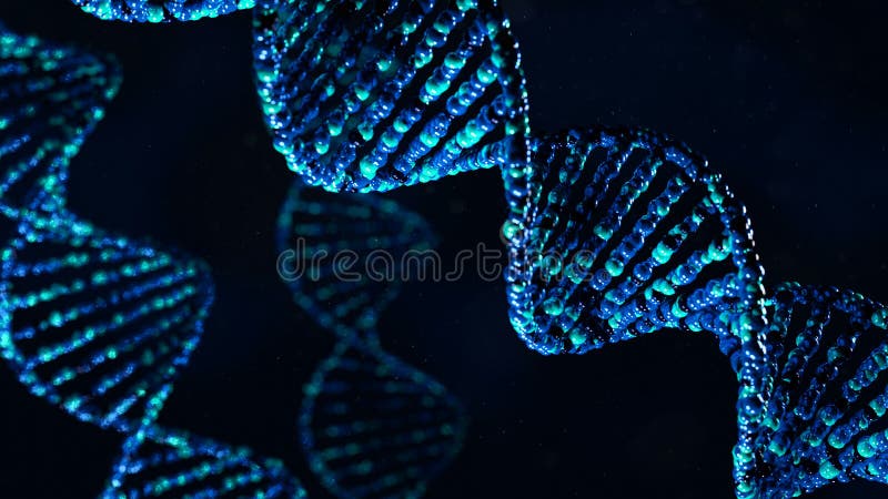 Single Blue DNA Background Dark Abstract Blue Structure Surface Texture ...
