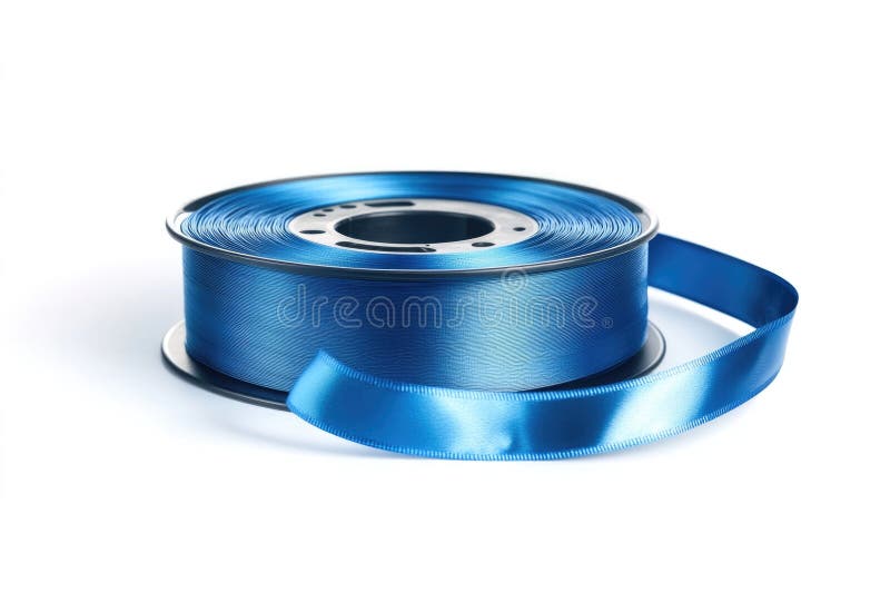Single Blue Ribbon Plain White Surface Stock Photos - Free & Royalty ...