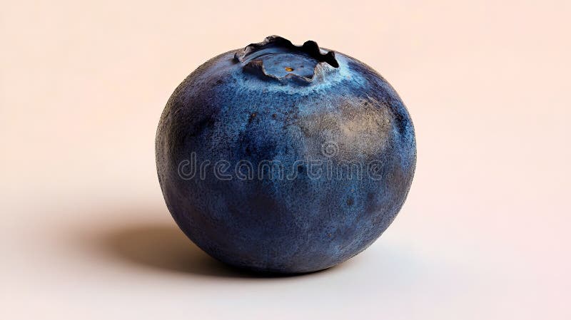 A Single Blueberry Isolated on a White Studio Background Stock ...
