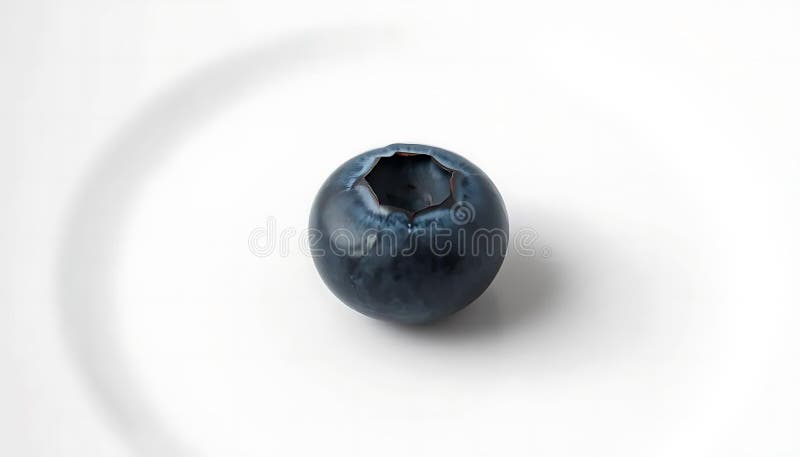 Single Blueberry: a Minimalist Study in Blue Tones Stock Photo - Image ...