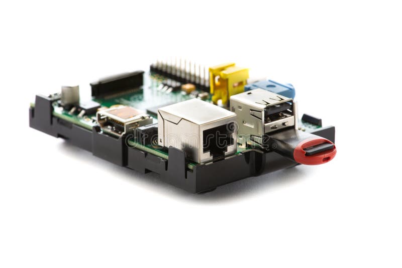 Single-board Computer. Circuit Board. Orange Pi Zero Stock Photo ...