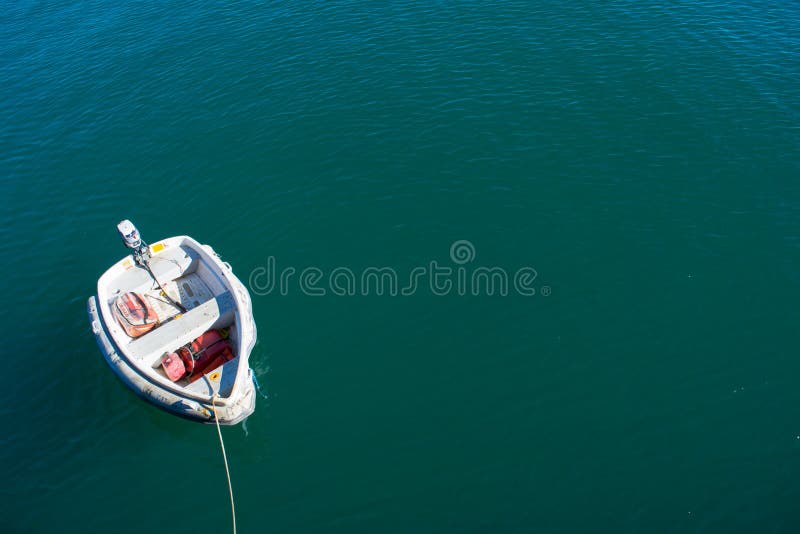 Single Boat by the Reservoir Stock Photo - Image of shore, domestic ...