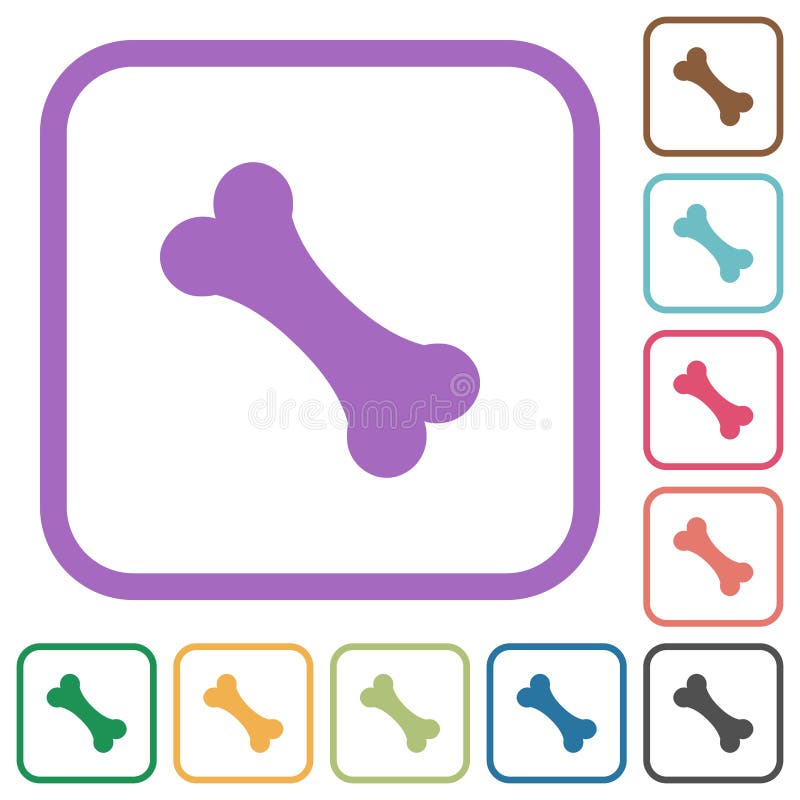 Single bone simple icons stock vector. Illustration of simple - 201623918