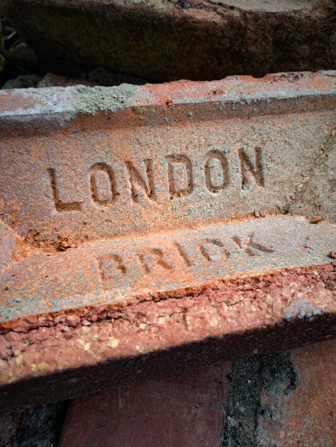 Single Brick with Logo London Brick Stock Photo - Image of construction ...