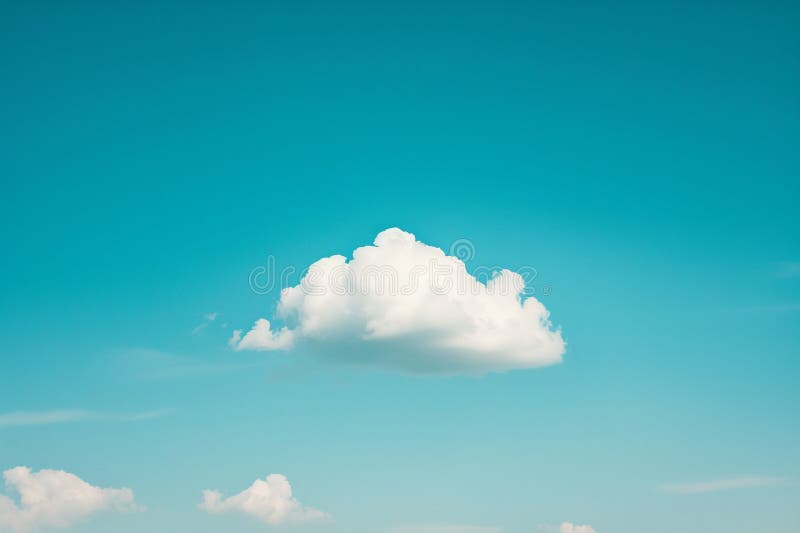 A Single Bright Cloud in a Clear Sky Symbolizing the Optimism and ...