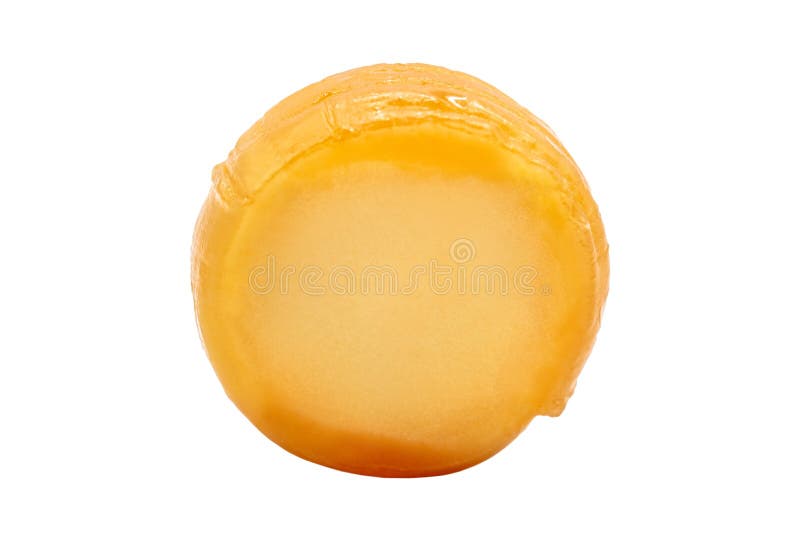 A Single Brown Caramel Sweet Candy Stock Image - Image of tasty, treat ...