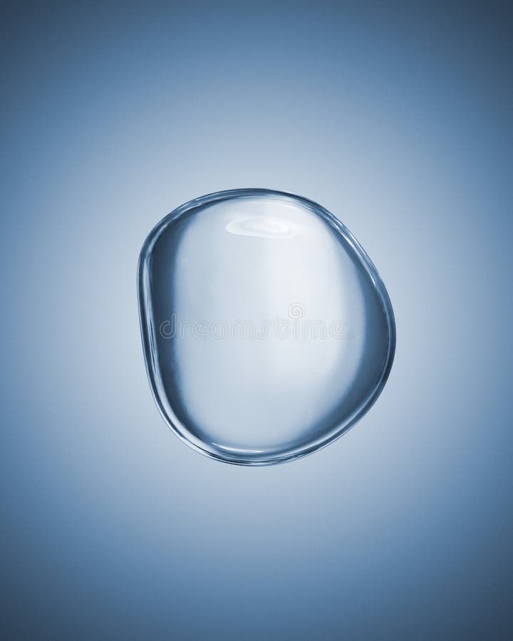 Single Bubble of Air or Oxygen in Water. Stock Image - Image of sphere ...