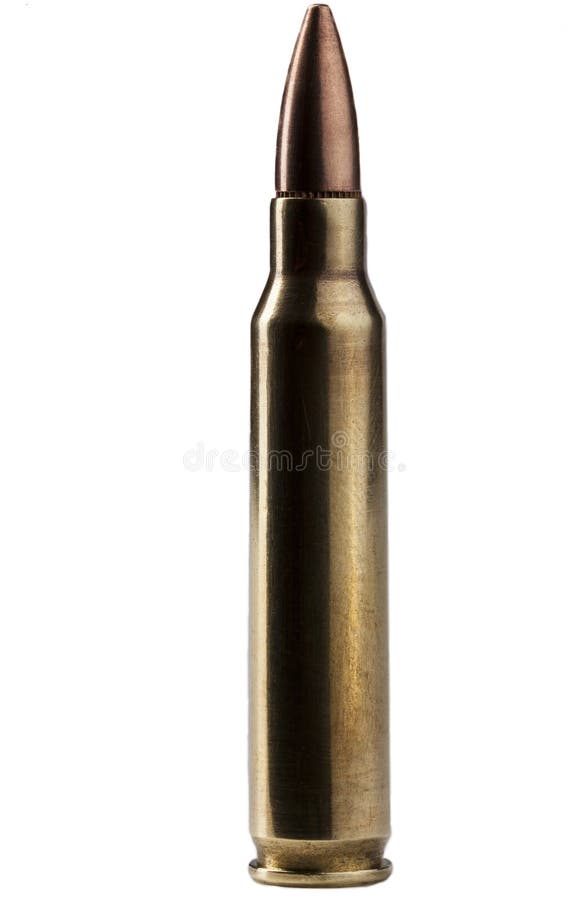 Brass 50 Cal. Bullet. stock image. Image of crime, hollow - 95055145