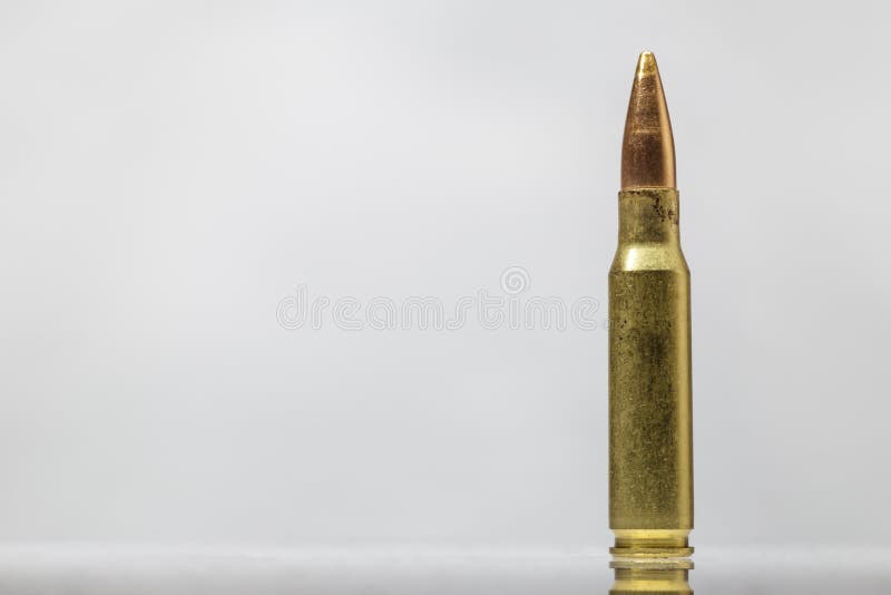 Single bullet rifle stock photo. Image of firearm, criminal - 83045516
