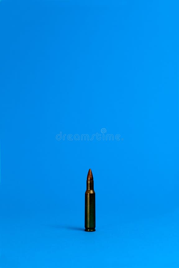 A single bullet stock photo. Image of violence, case - 94166776