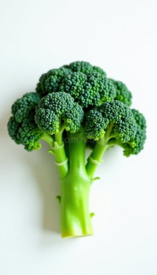 Single Bunch of Bright Green Broccoli, Clean and Unblemished , Organic ...