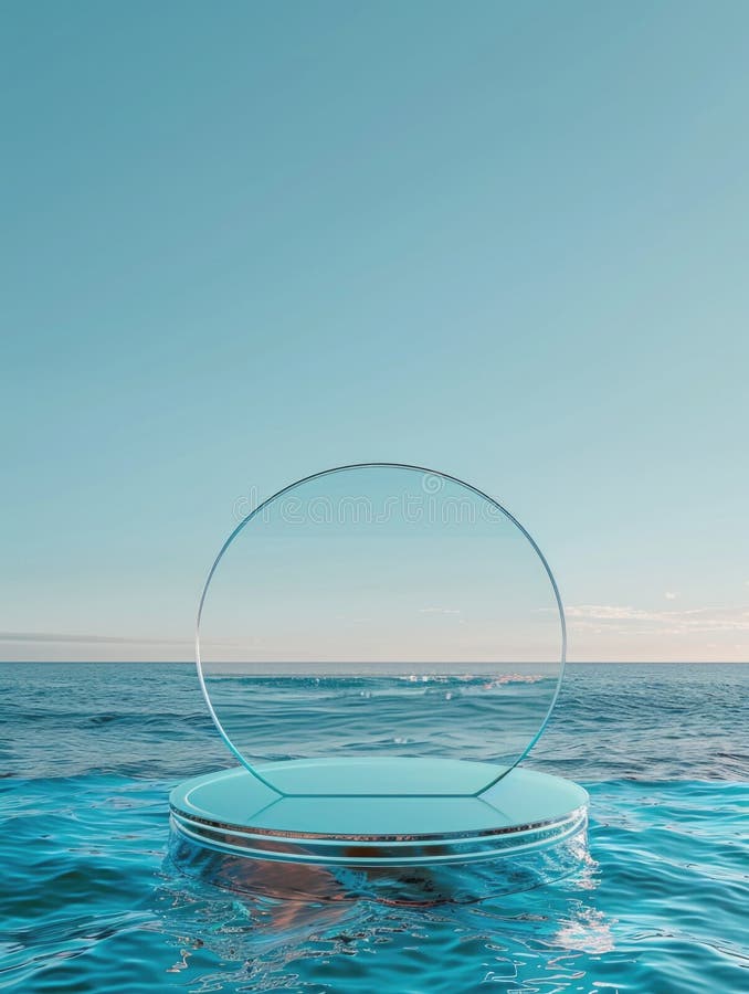 A Single Buoy Floating in the Middle of the Ocean Stock Image - Image ...
