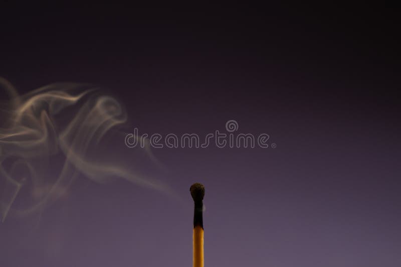One Single Burned Matchstick between Others. Stock Photo - Image of ...