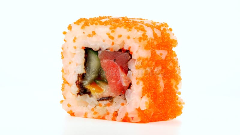 Single California Sushi Roll Stock Photo - Image of sushi, advertising ...