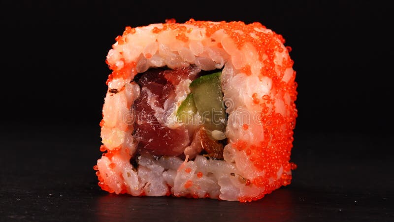 Single California Sushi Roll Stock Photo - Image of sushi, advertising ...