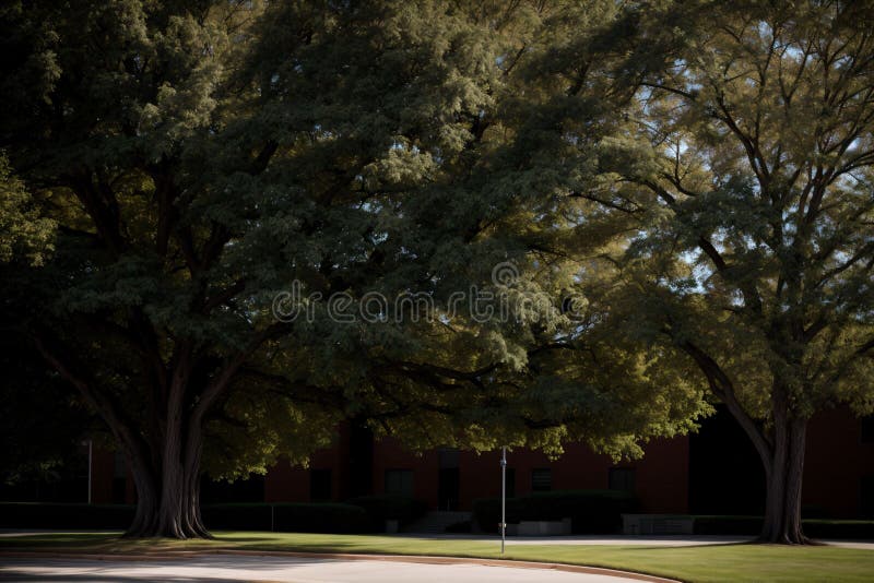 A Single Campus Tree Standing As a Testament To Resilience Stock ...