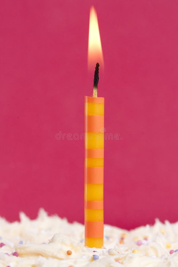 Happy birthday candle stock image. Image of single, happy - 10988301