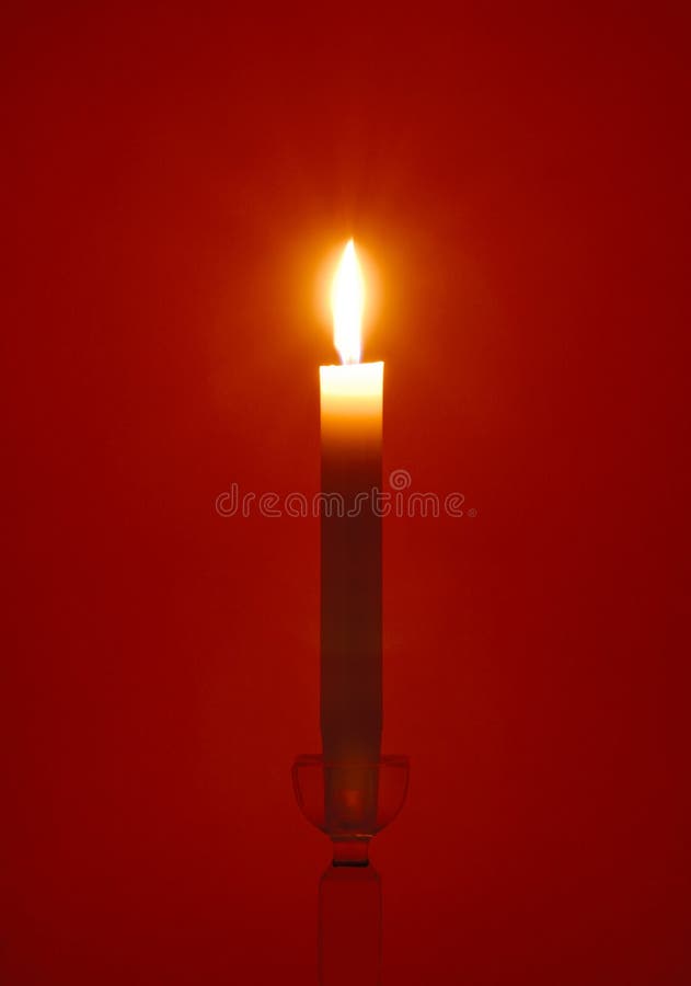 Single Candlelight stock photo. Image of sign, illuminated - 2835460
