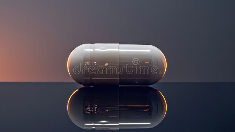 Single Capsule with Gradient Reflection Pharmaceutical Concept Stock ...