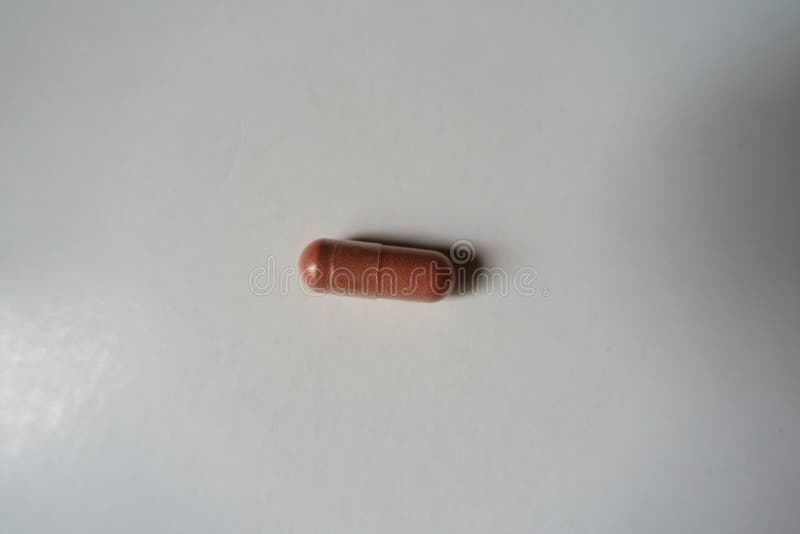 Single Capsule of PQQ Dietary Supplement Stock Image - Image of drug ...