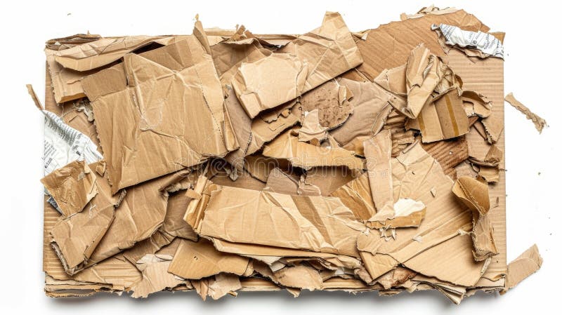 A Single Cardboard Box Sitting on a White Surface, Providing a Clean ...