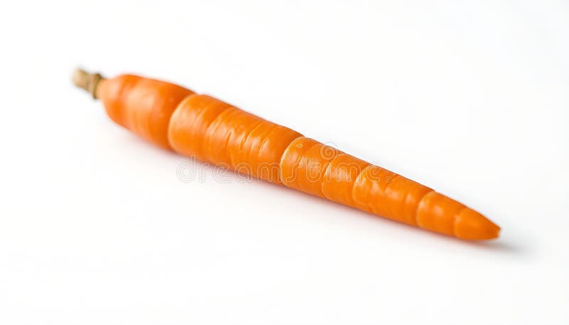 Single Carrot on a White Background, Vegetable Generative AI Stock ...