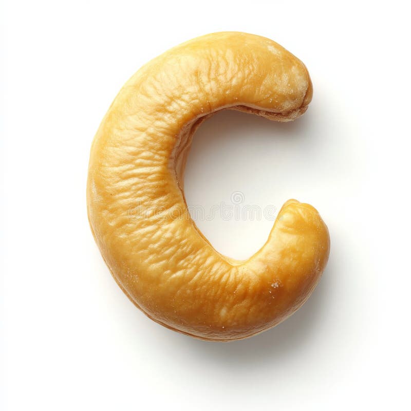 Single Cashew Nuts Isolated Stock Photo - Image of cashew, roasted ...