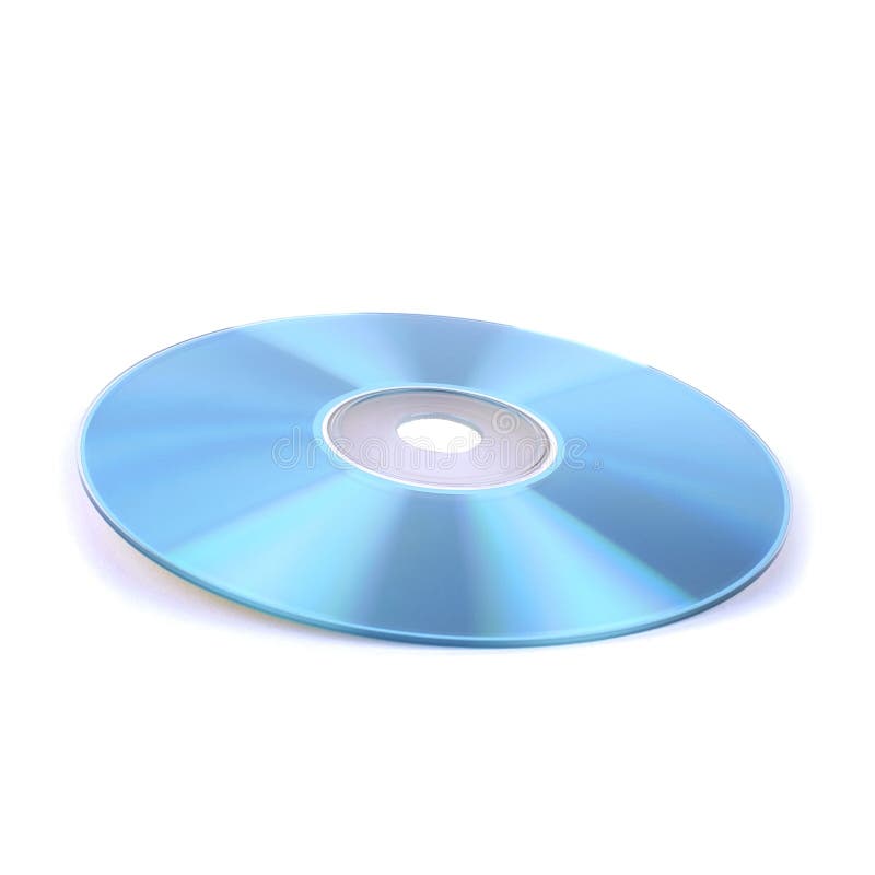 Single Disc Cd Isolated On White. Stock Image - Image of disc, software ...