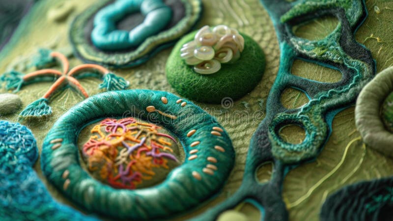 Single Cell Organism Depicted As a Felt Toy, AI Stock Illustration ...